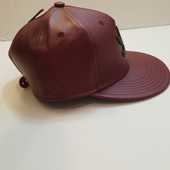 adidas | Accessories | Adidas Originals Faux Leather Metal Logo Hat ...